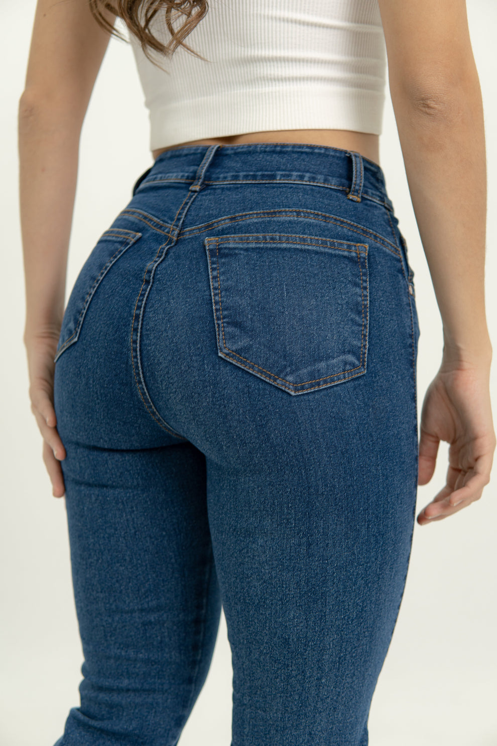 Ref 004 Jean flare strech, azul – Fitfeel Colombia